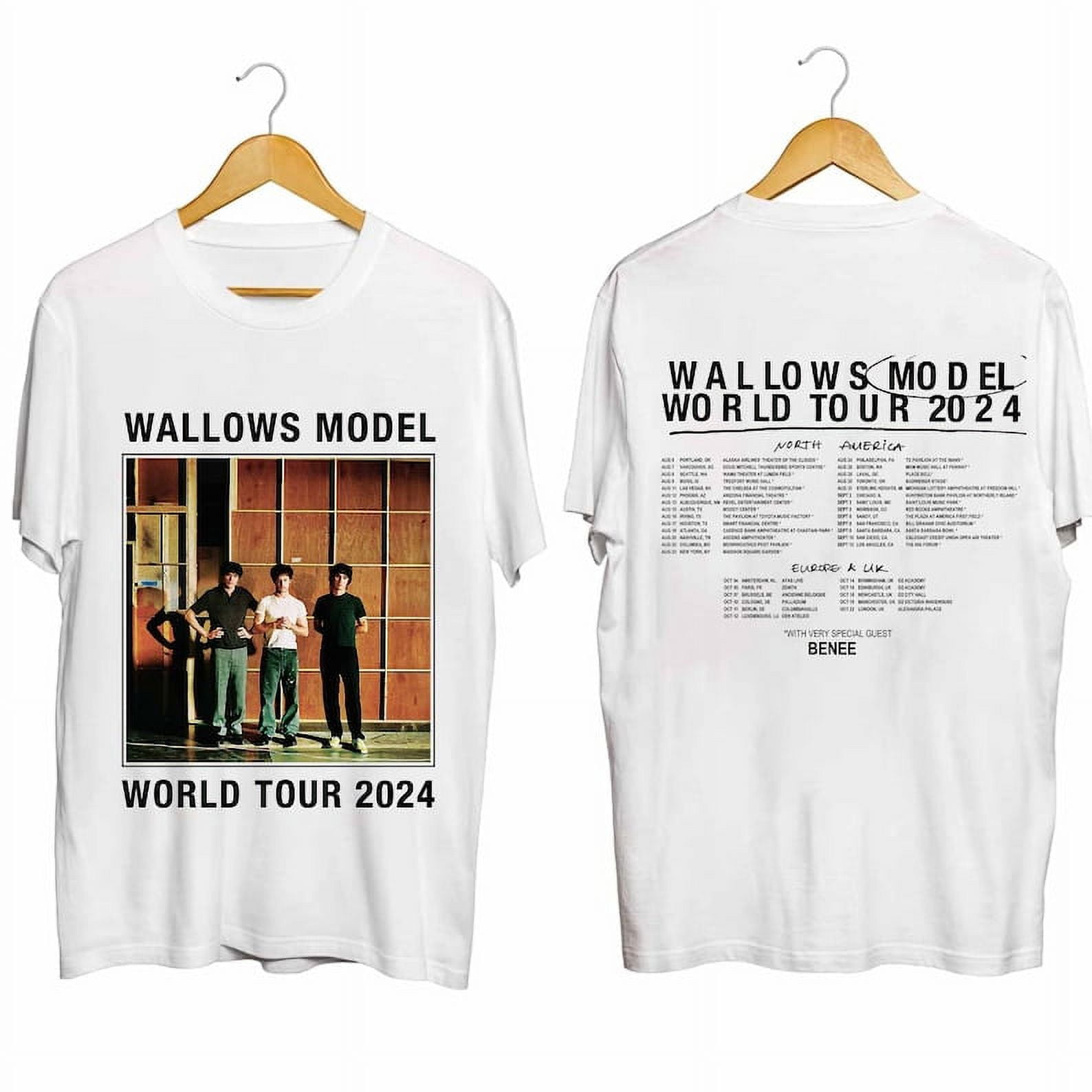 NEW BRAND Wallows Model World Tour 2024 Shirt, Wallows Band Fan Shirt ...