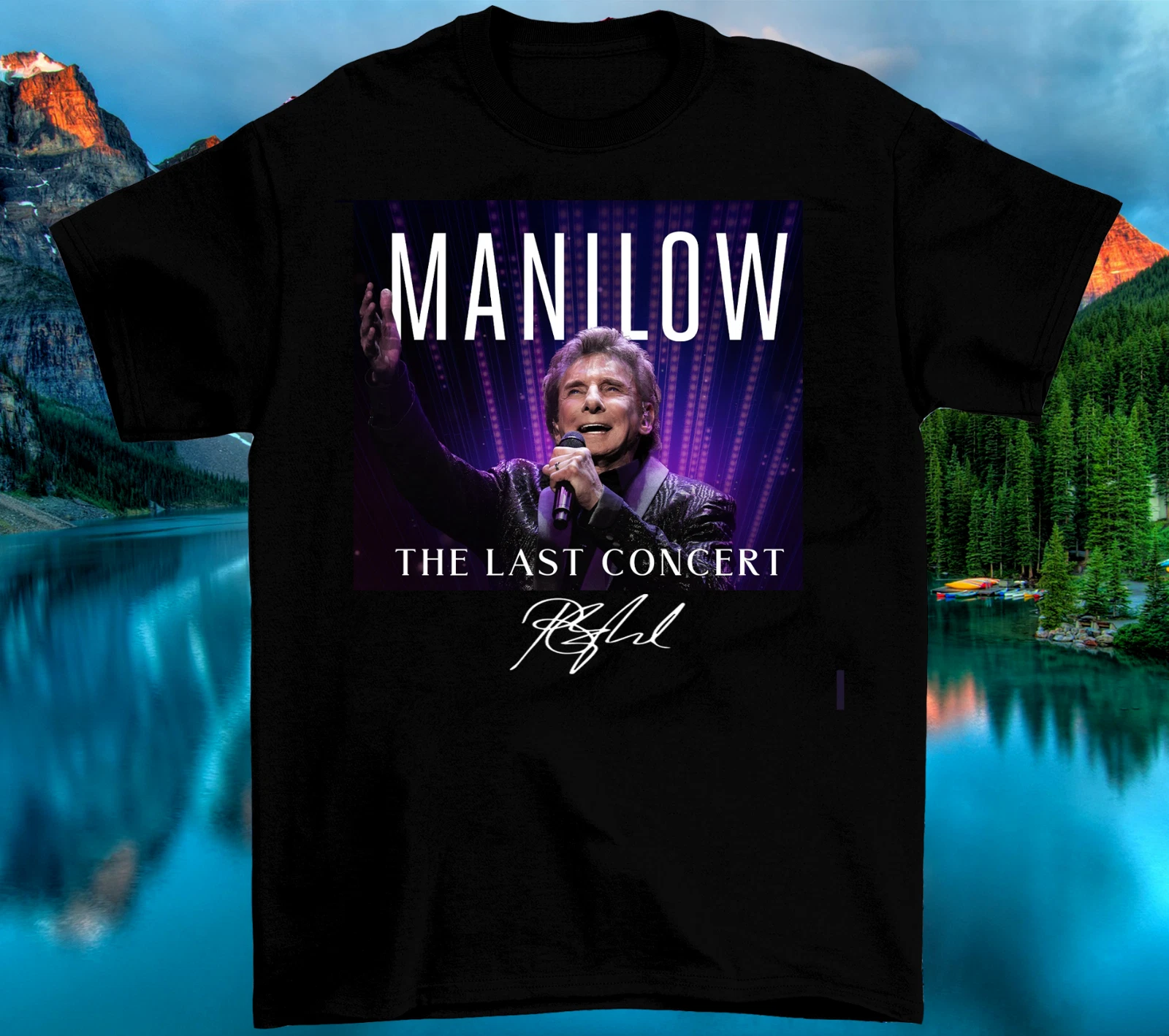 NEW Barry Manilow's Final Concerts Live in 2025 Black All Size Shirt ...