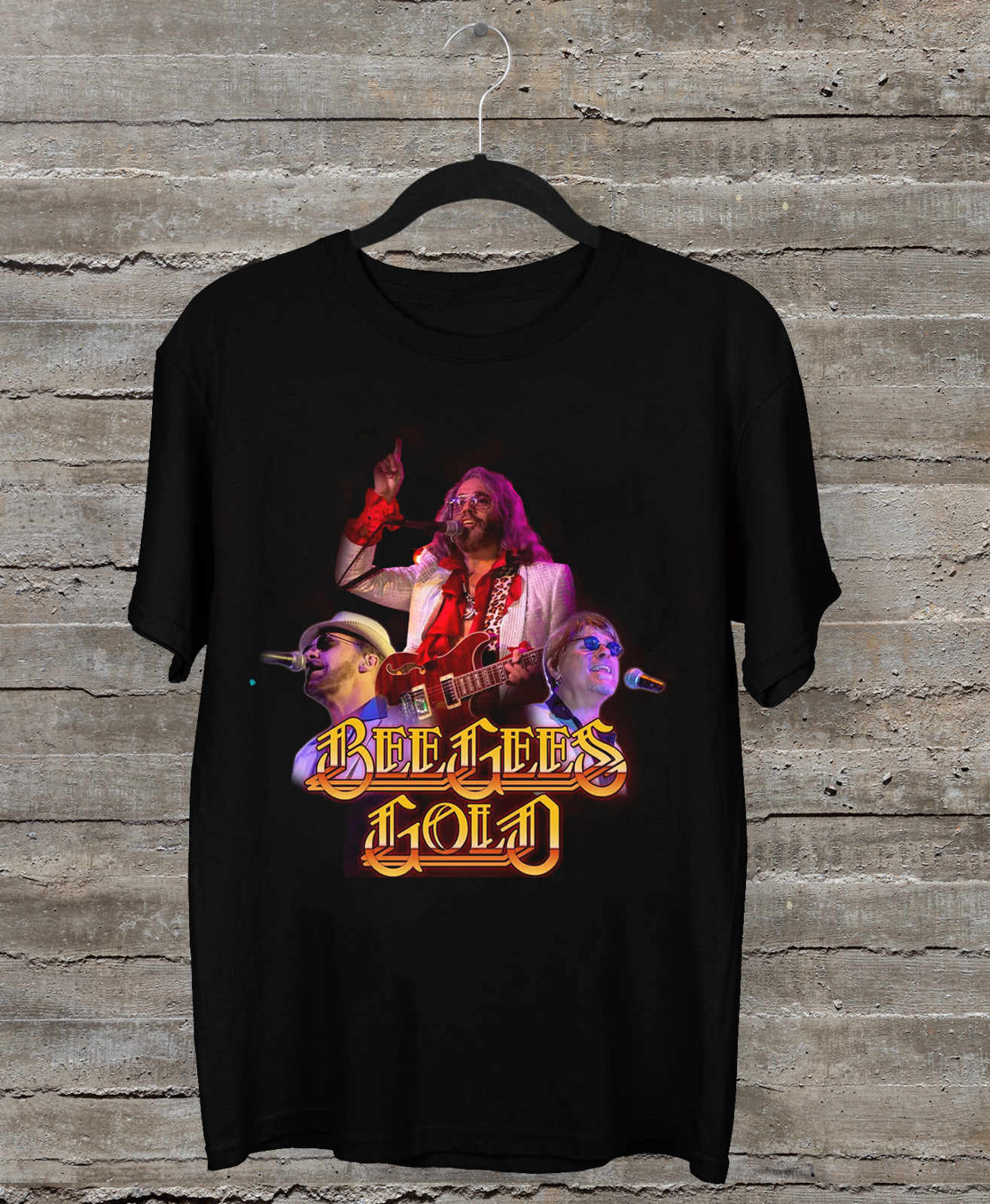 NEW Bee Gees Band BEE GEES GOLD Black All Size Gift Lover Shirt VC1702 ...