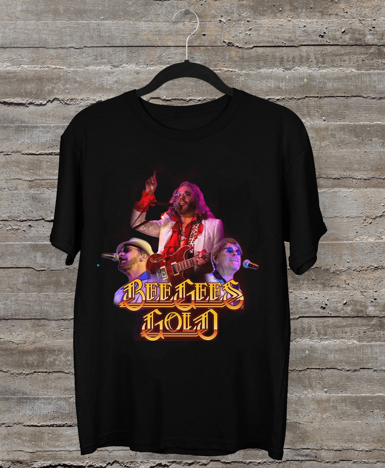 NEW Bee Gees Band BEE GEES GOLD Black All Size Gift Lover Shirt ...