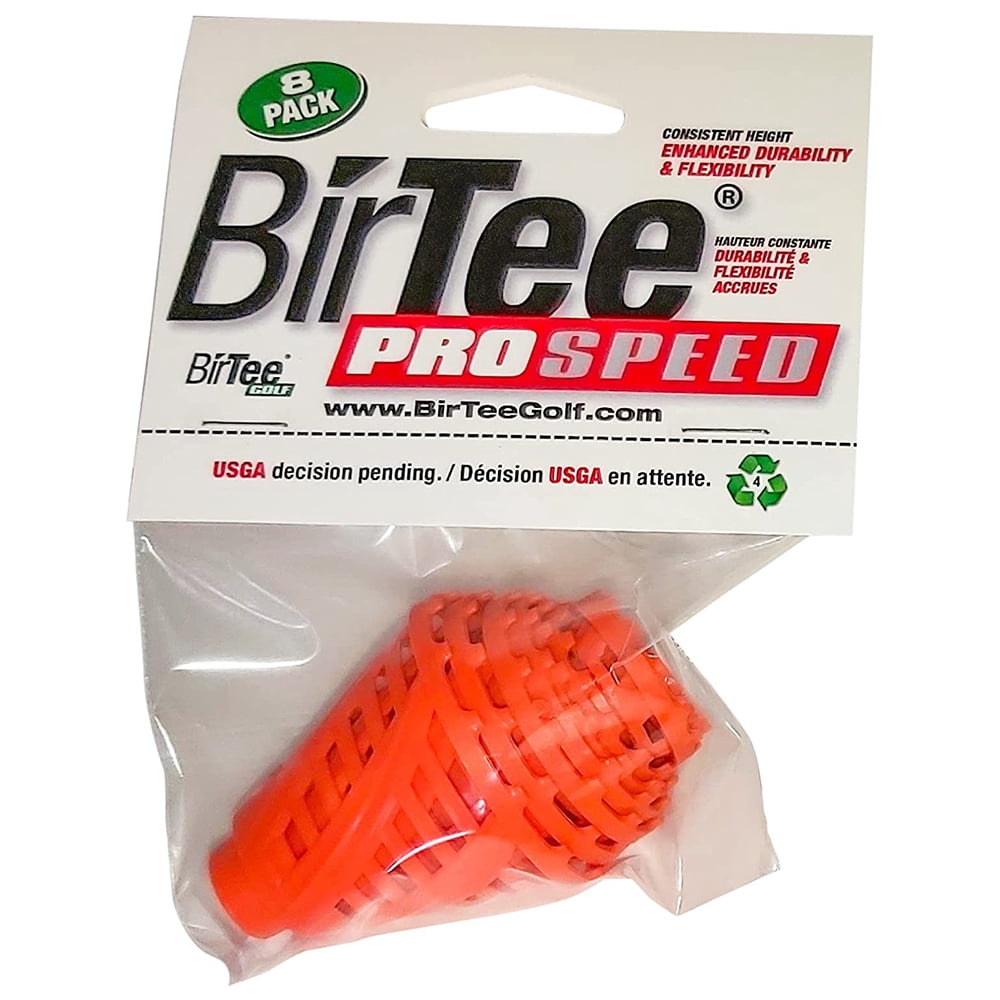 NEW BirTee Pro Speed Golf Tees Plastic 8 Pack, 8 Sizes - Orange ...