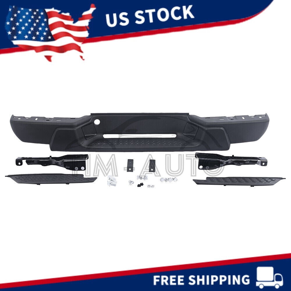 NEW Black Steel Rear Bumper Assembly for 2008-2012 Chevy Colorado GMC ...