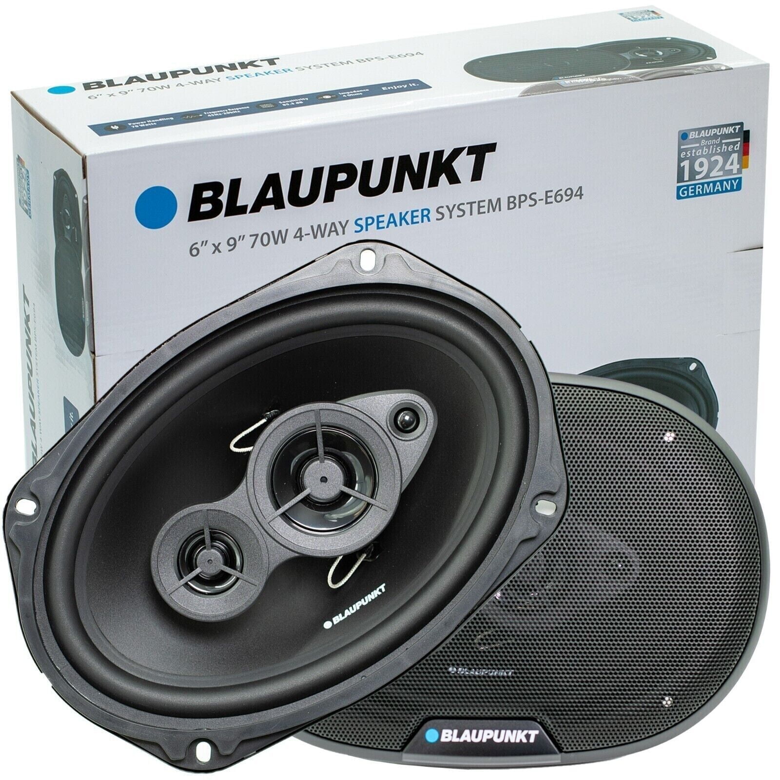 NEW Blaupunkt BPS-E694 6x9" 4-Way Coaxial Car Speakers 140W Max Power ...