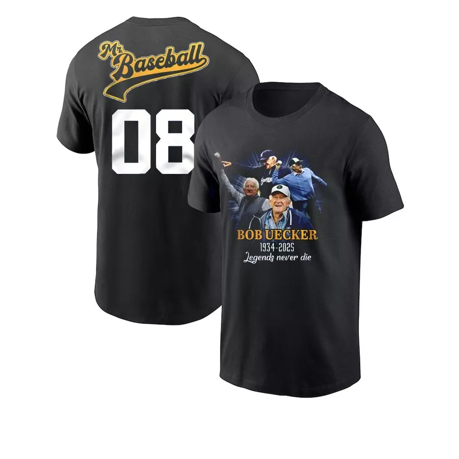 NEW Bob Uecker Tribute Shirt RIP Uecker Brewers Shirt Just A Bit ...