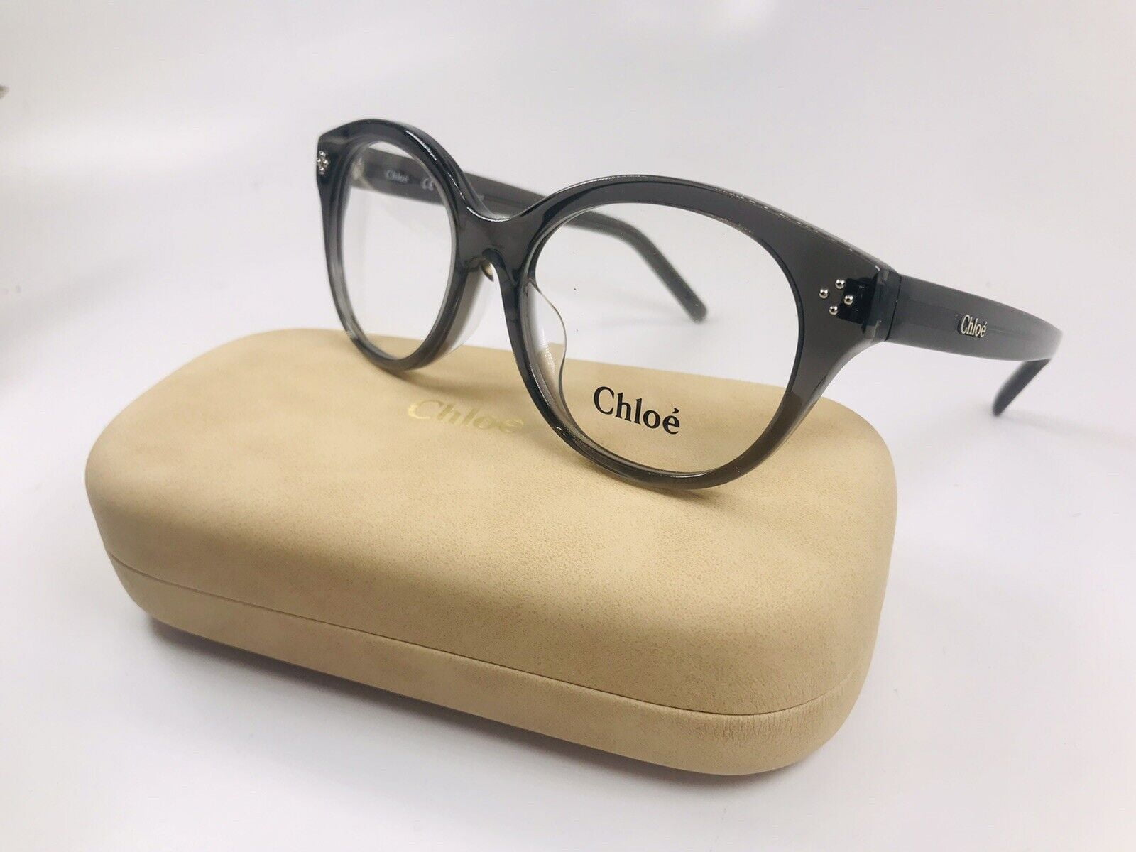 NEW CHLOE CE2706A 065 Crystal Smoke Eyeglasses 52mm with CHLOE Case ...