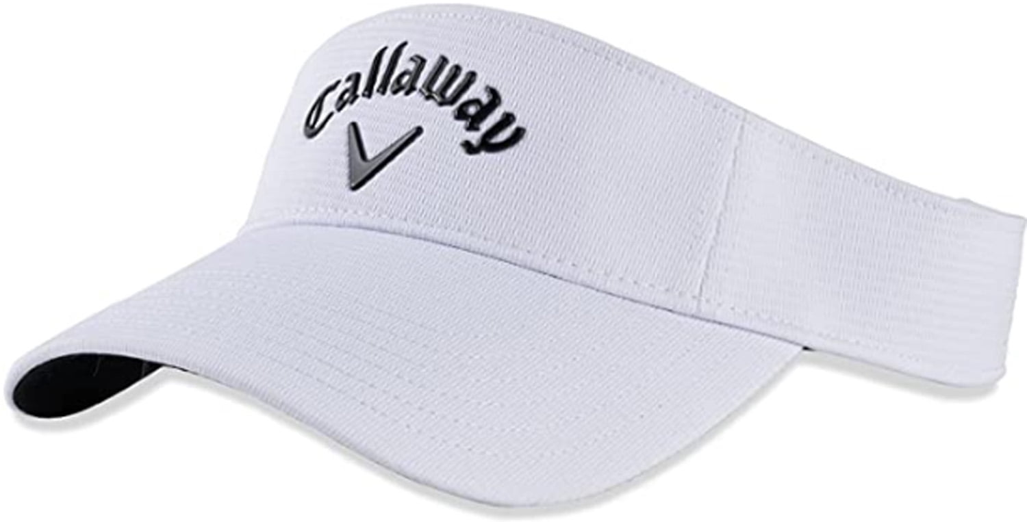 Callaway Liquid Metal Visor (White/Black, Adjustable) 2022 Golf Hat NEW ...