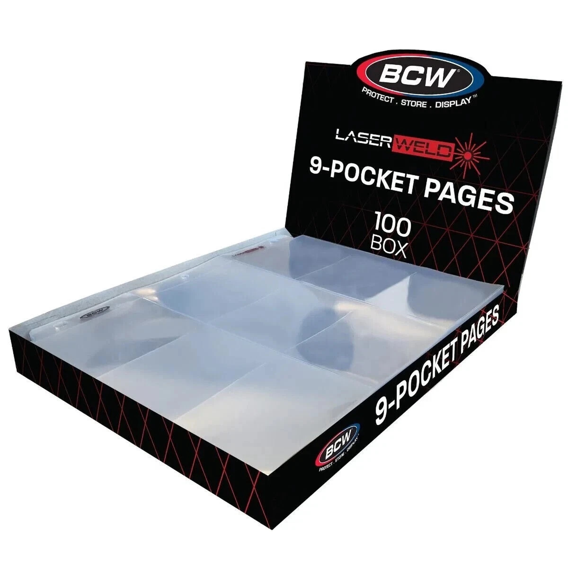 *NEW* Case 1000 BCW 9-Pocket Pages LASERWELD Card Storage Album Binder ...