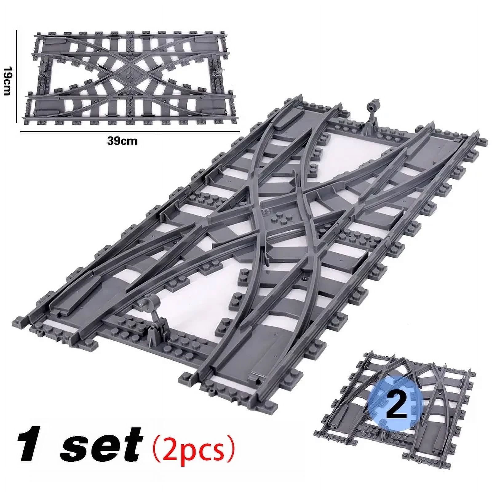 NEW City Trains Flexible Tracks Soft Straight Curved Rails Switch ...