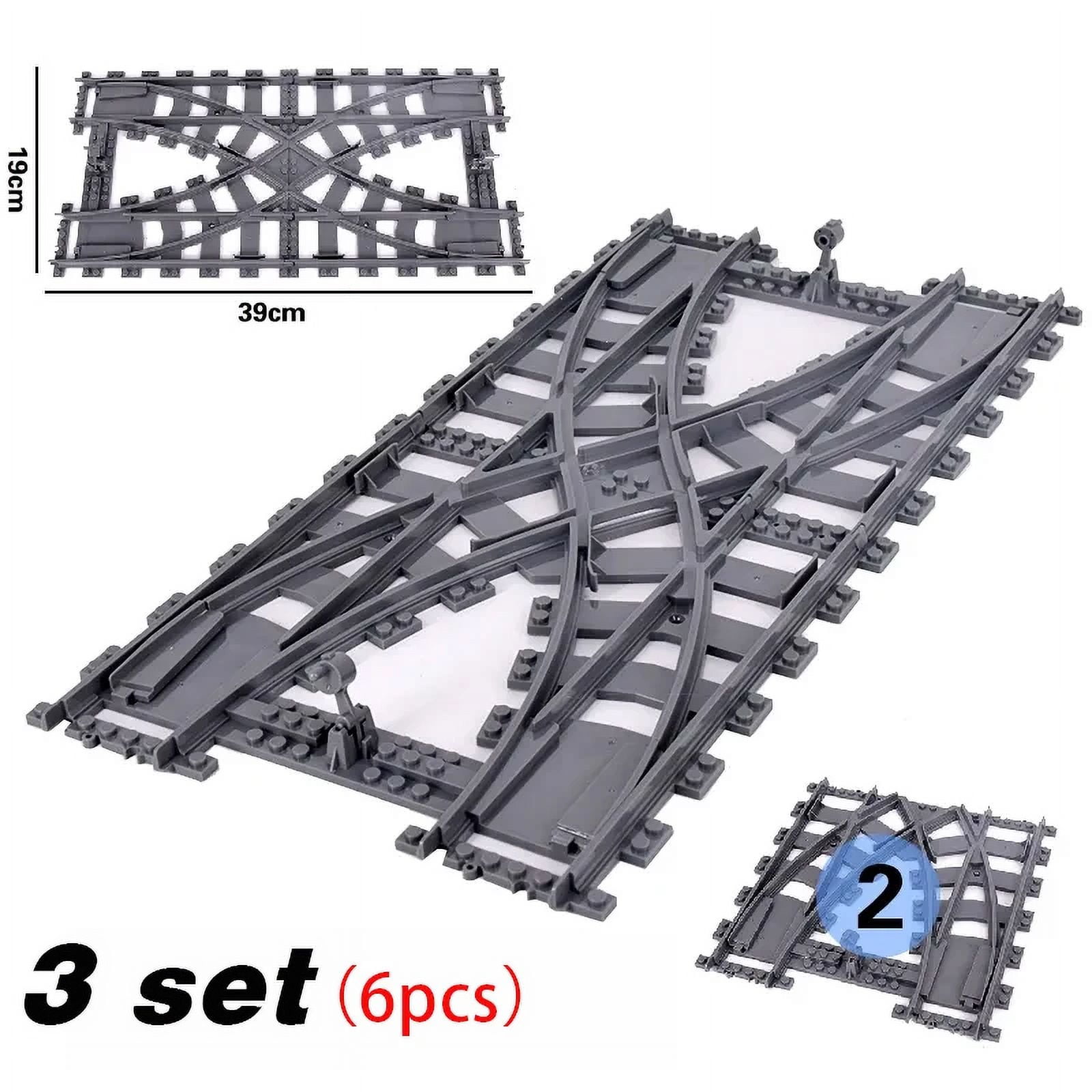 NEW City Trains Flexible Tracks Soft Straight Curved Rails Switch ...