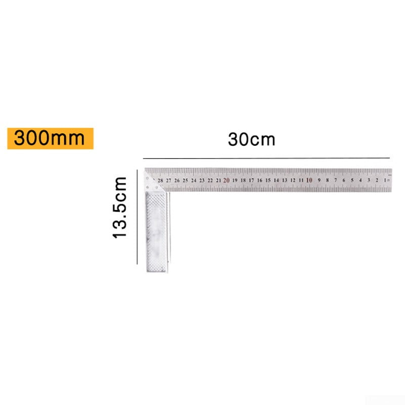 NEW Construction Carpenter Ruler L Shape Angle Square Ruler 250mm-600mm ...