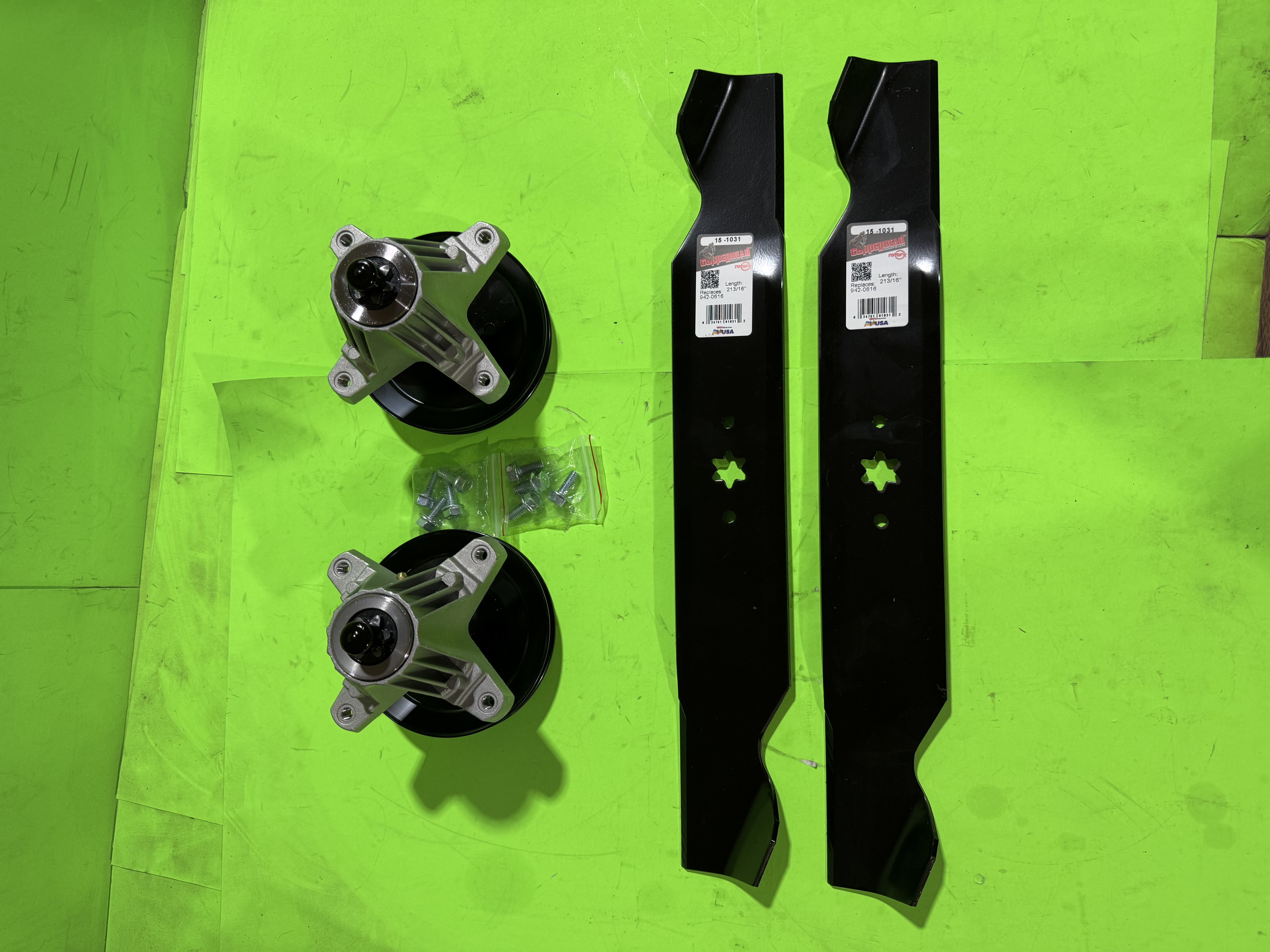 NEW Craftsman Spindle & Blade Kit T107 42" Lawn Tractor 918-06991 942 ...