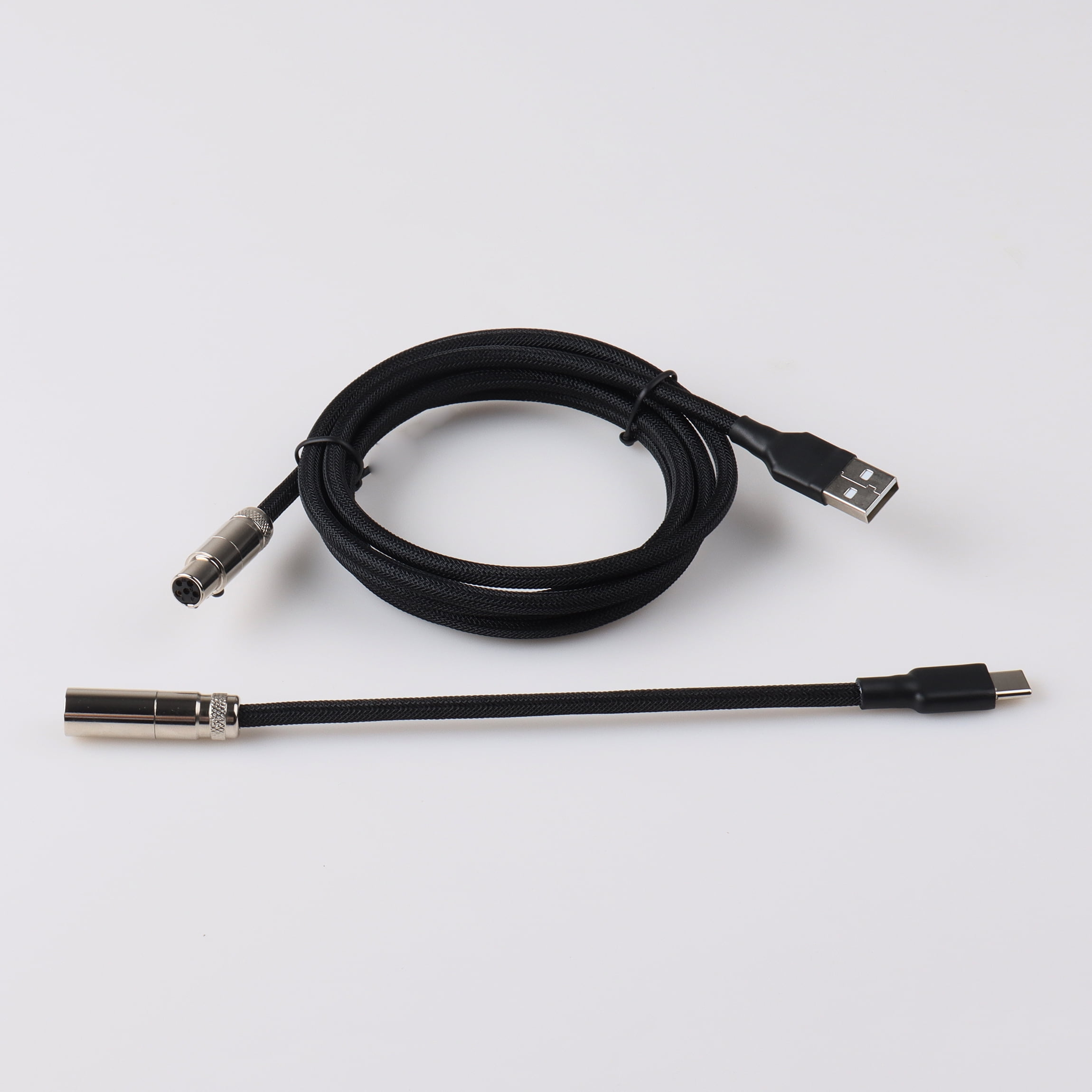 NEW Custom Detachable Mini XLR Aviator Keyboard Cable Type C to USB a ...