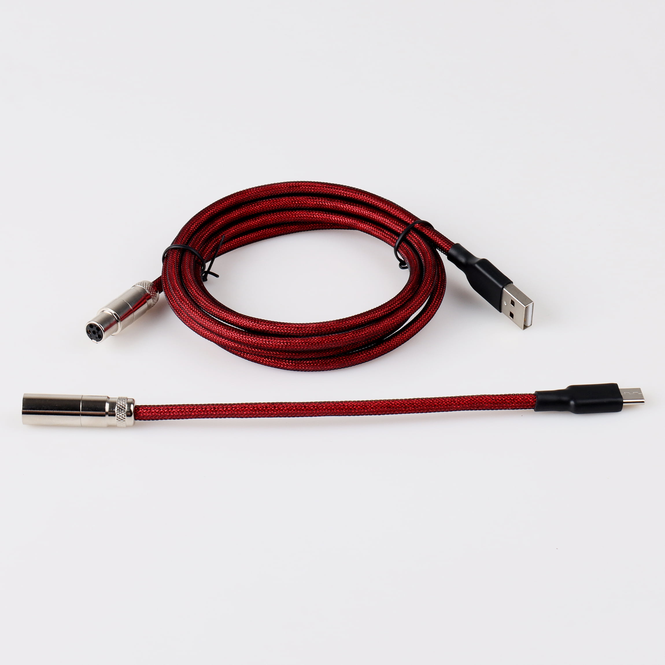 NEW Custom Detachable Mini XLR Aviator Keyboard Cable Type C to USB a ...