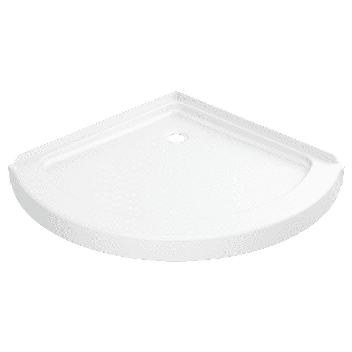 NEW DELTA 38'' Round Corner Shower Base B711917-3838-WH - Walmart.com