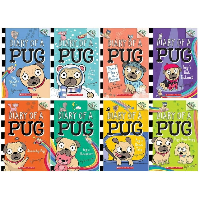 NEW! DIARY OF A PUG Series Complete 8 Books Collection - Walmart.com