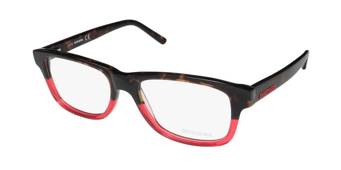 NEW DIESEL DL 5001 MENS/WOMENS DESIGNER FULL-RIM TORTOISE / RED FRAME ...