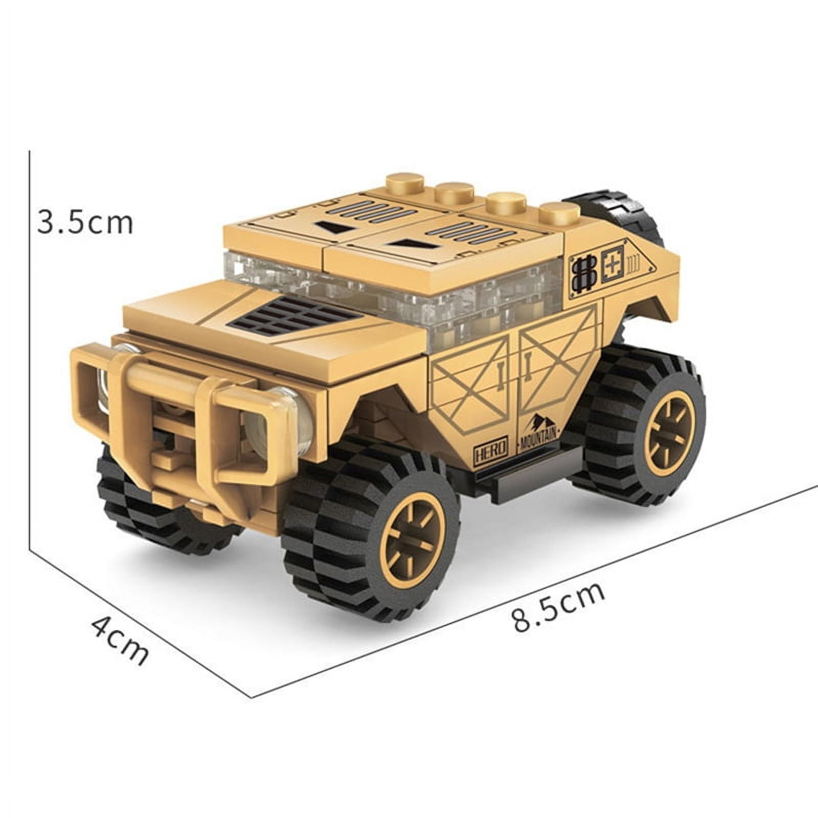 NEW DIY MOC City SWAT Super Police Sports Car Truck Dual-Rotor ...