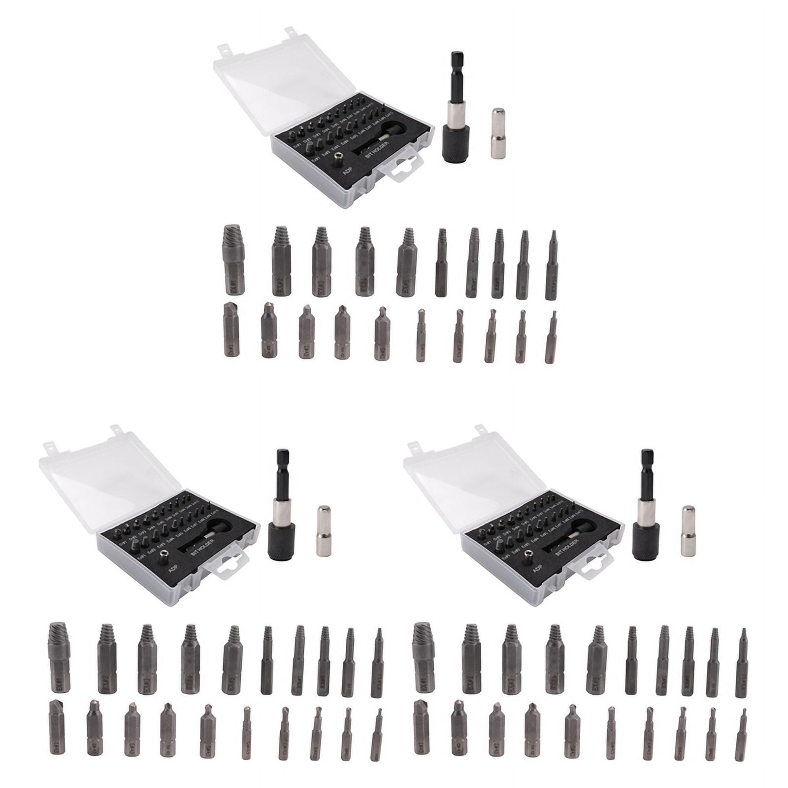 NEW Damaged Screw Extractor Set,66 PCS Stripped Kit, HSS Broken Remover ...