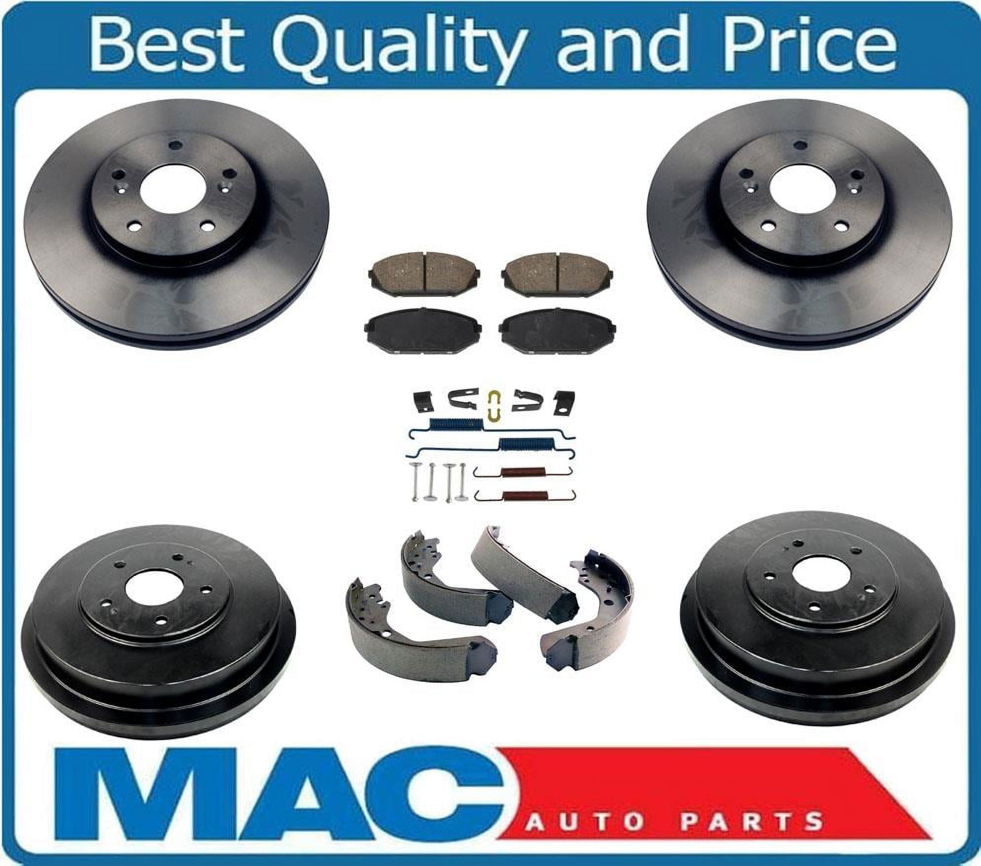 Rear Drums Brake Shoes & Hardware Spring Kit for Honda Civic 2006-2015 ...