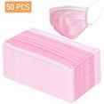 NEW Protective Disposable Pink Face Mouth Mask, 3-Ply Ear Loop, Dust ...