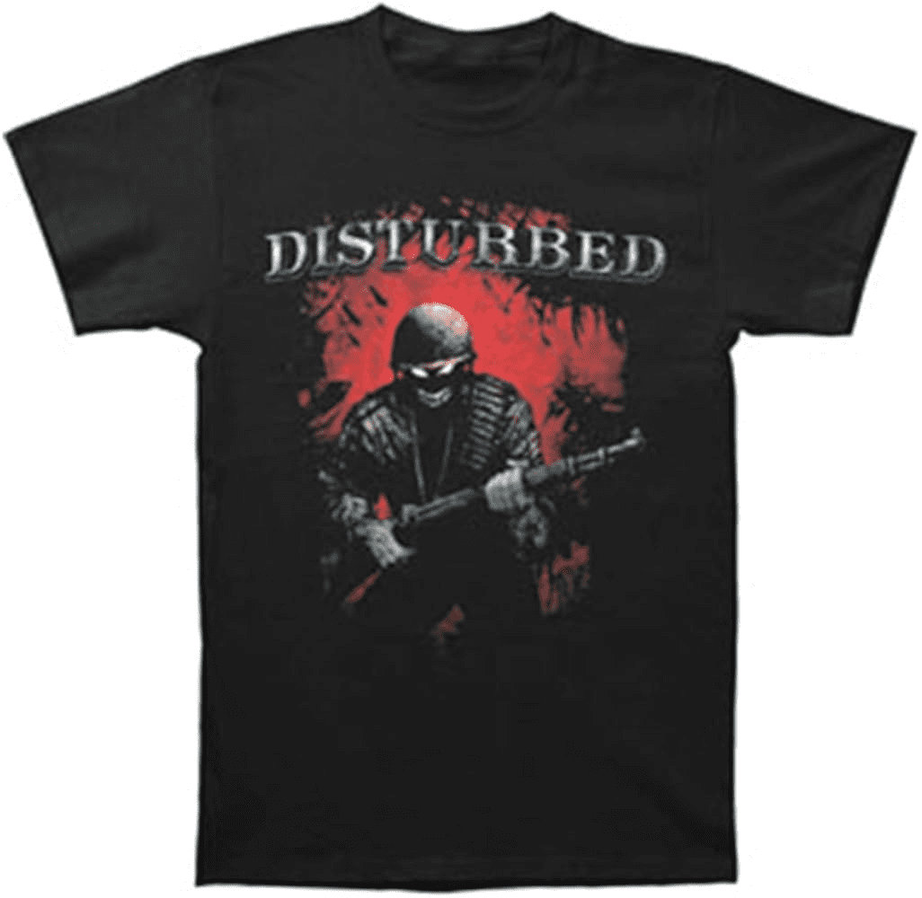 NEW Disturbed Men's Soldier Short Sleeve Black All Size Shirt - Walmart.com