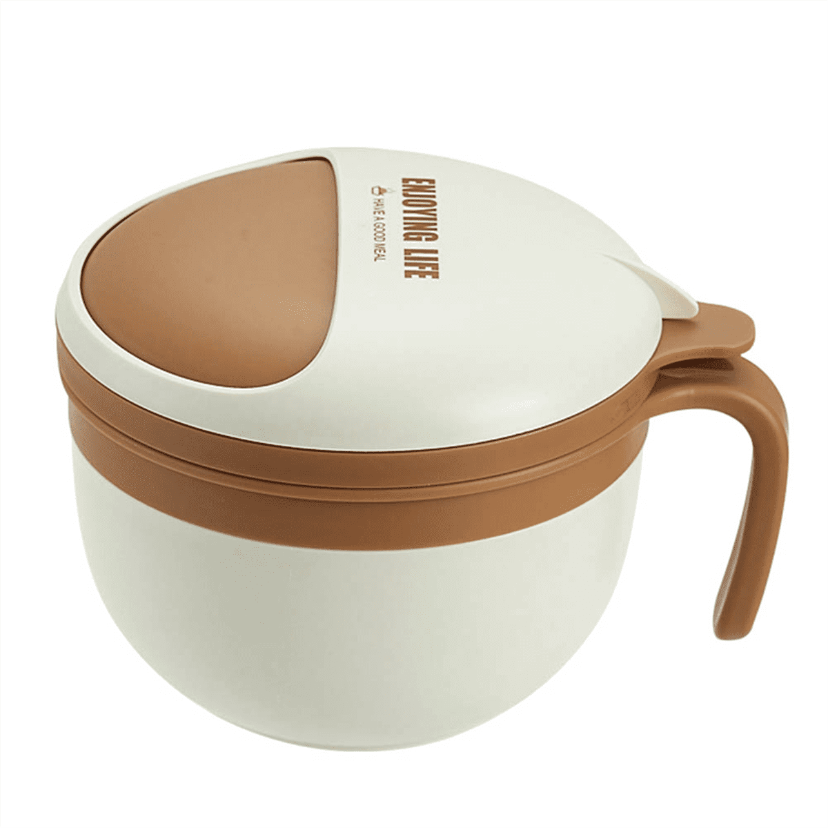HOT Divided Water-Filled Insulation Instant Noodle Bowl Canteen Lunch ...