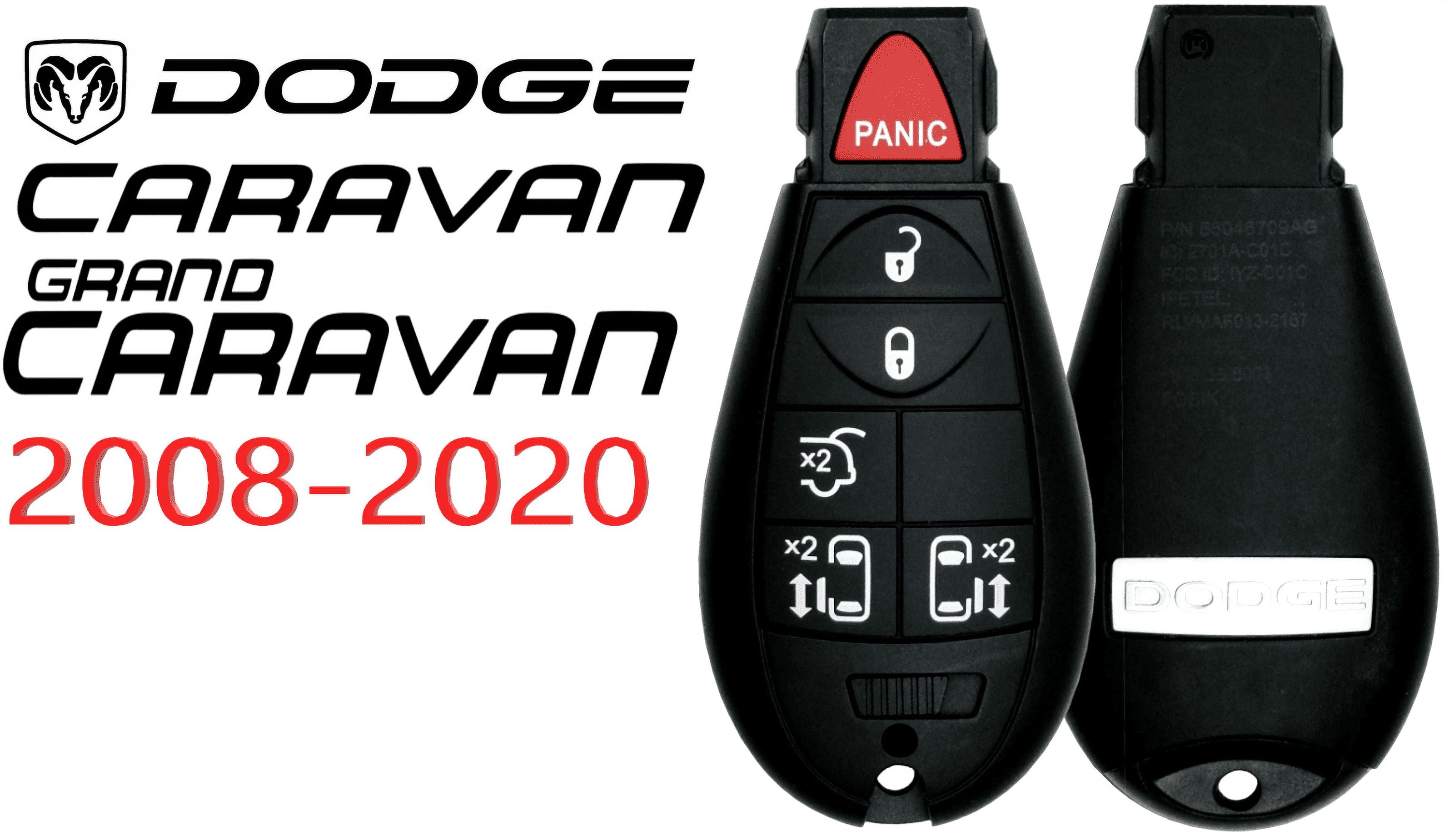 Dodge Grand Caravan 2008-2020 Fobik Control Fob Remote Key IYZ-C01C VLS ...