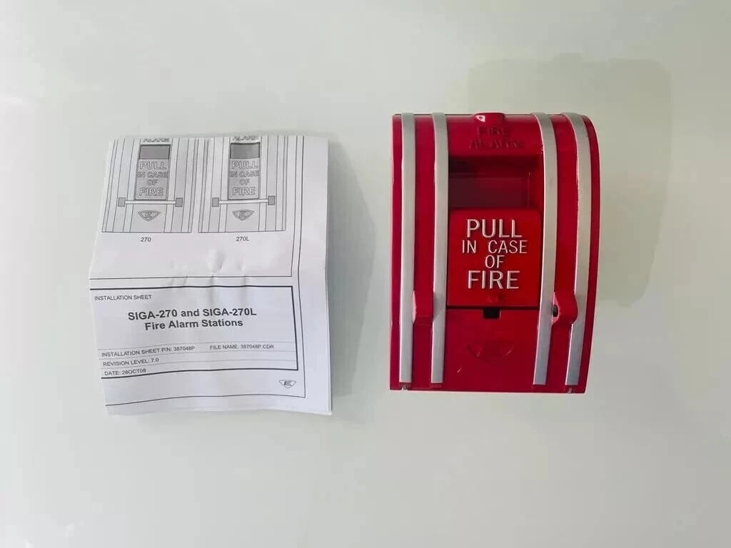 NEW EDWARDS SIGA-270 FIRE ALARM MANUAL PULL STATION SIGA270 SET OF ...