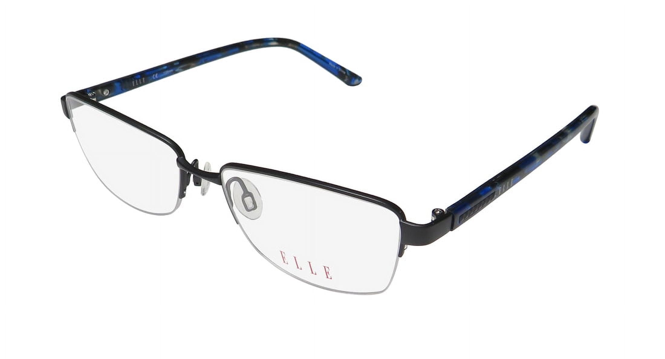NEW ELLE 13451 WOMENS/LADIES RECTANGULAR HALF-RIM BLACK AFFORDABLE ...