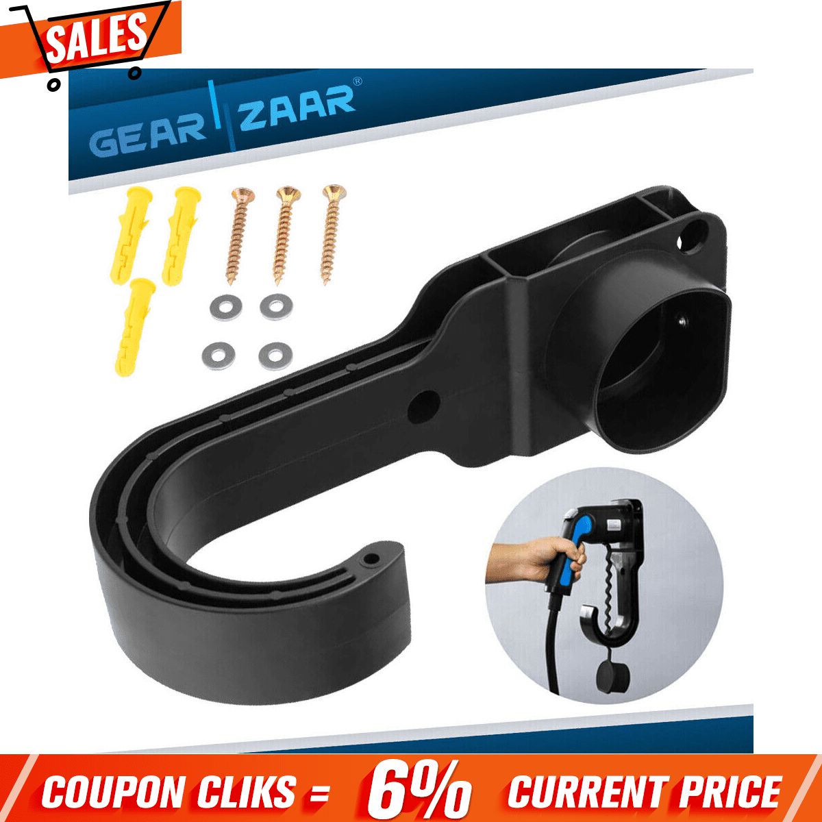 NEW EVSE Charger EV Charger Holder Nozzle Holster Dock For SAE J1772 ...