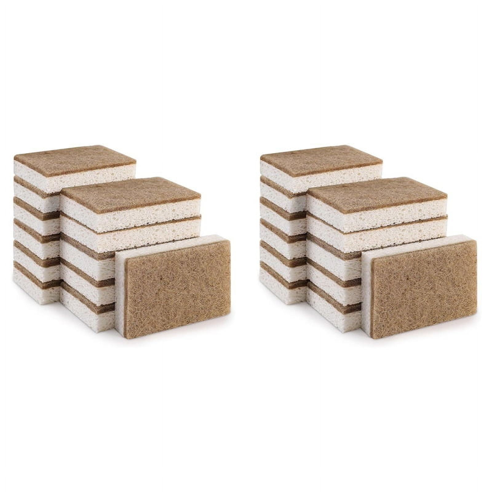 NEW Eco-Friendly Natural Sponges for Dishes 24 Pack - Biodegradable ...