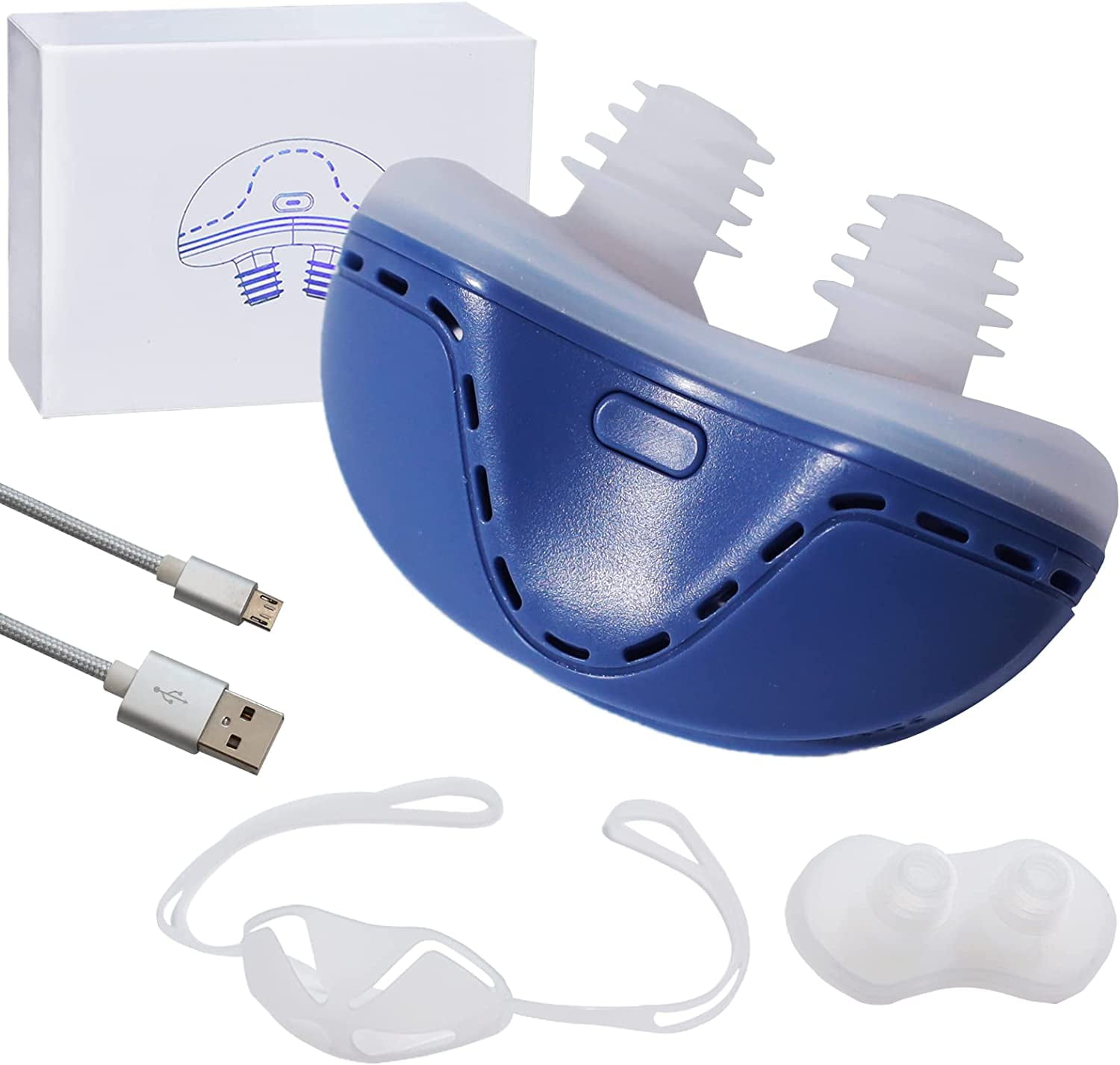 NEW Electric Mini Noise Anti Snoring Device Sleep Apnea Stop Snore Aid ...