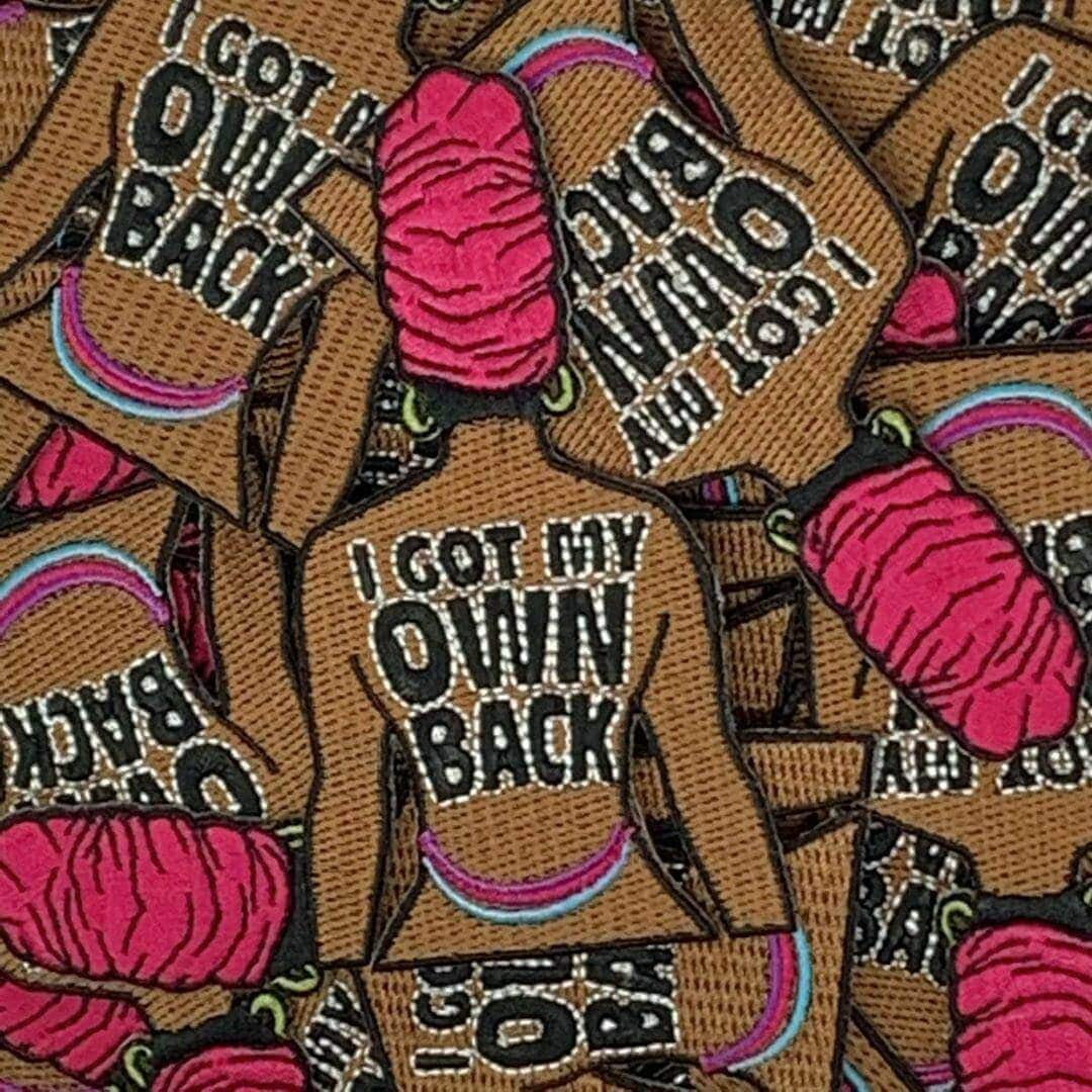 NEW, Embroidered Patch," I Got My Own Back" with Headwrap, Size 4 ...