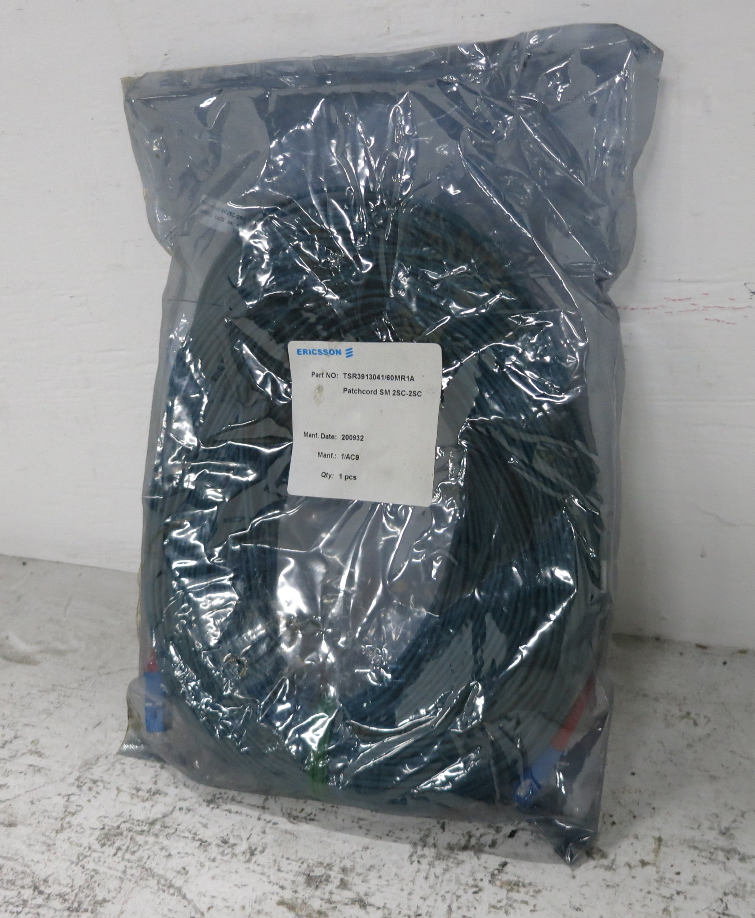 NEW Ericsson TSR3913041/60MR1A Patch Cord SM 2SC-2SC 60m Fiber Optic ...