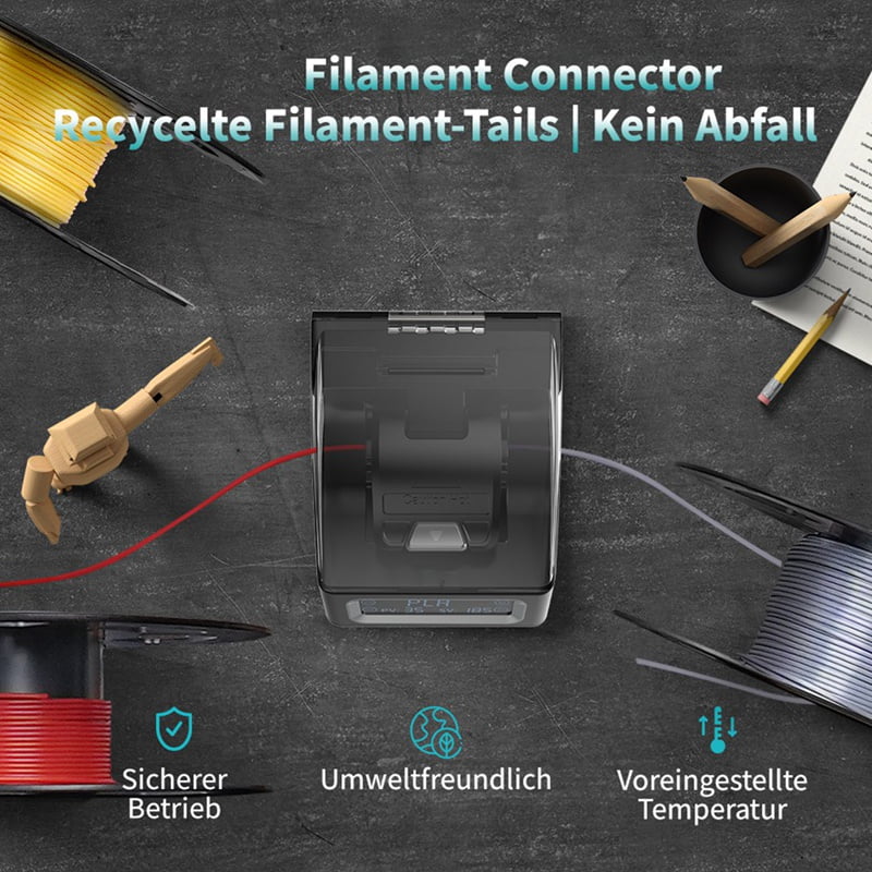 NEW FC01 Filament Connetor for 3D 1.75mm PLA / ABS PC PCL PA PETG ...