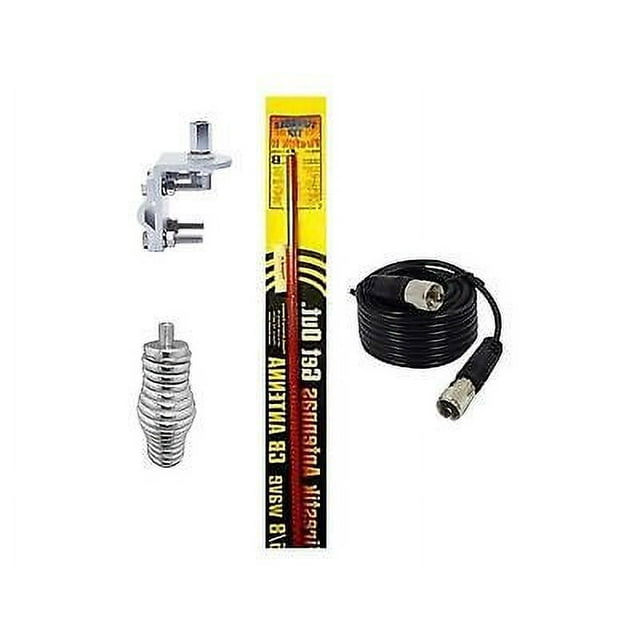 NEW FIRESTIK 2 FS5 R 5FT RED CB ANTENNA, 9FT COAX, MOUNT, HD BARREL ...