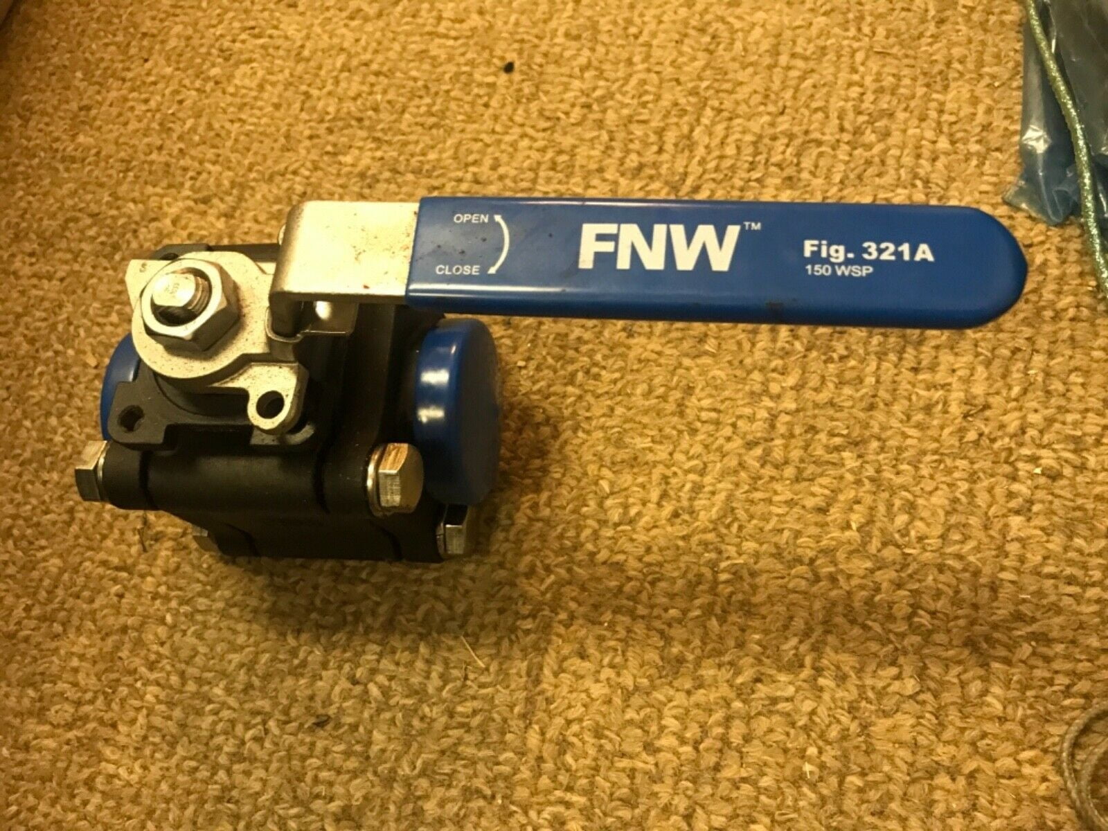 NEW FNW 1-1/2" Carbon Steel Full Port Socket Weld 1500 lb. Ball Valve ...