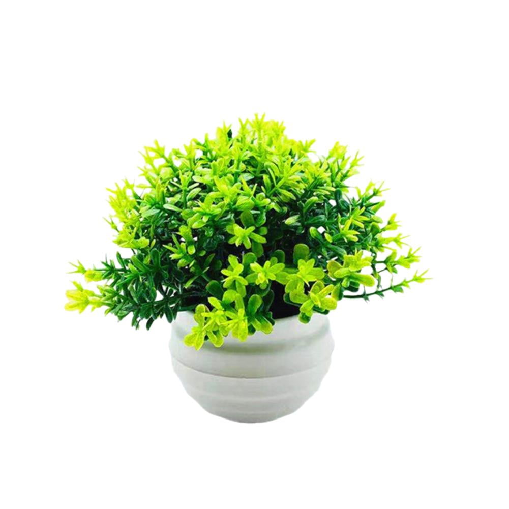 NEW_Fake Artificial Potted Flowers In Pot False Plants Decor Garden US ...