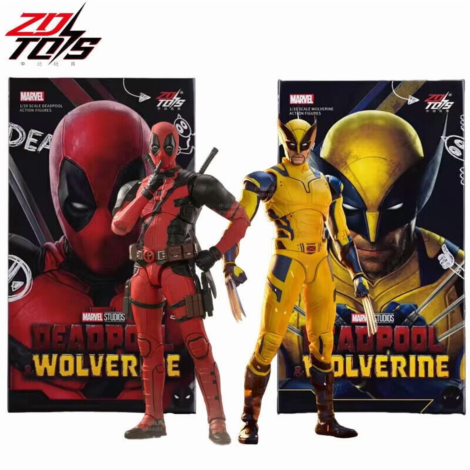 NEW ! Figurines DEADPOOL & WOLVERINE Collection FILM 2024 ZD 18 cm ...