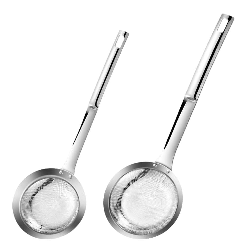 NEW-Filter Spoon Stainless Steel Fine Mesh Wire Oil Skimmer Fried ...