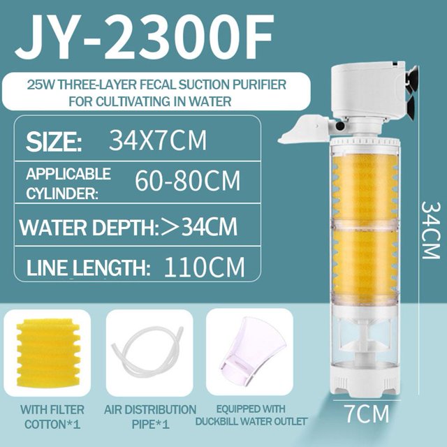 NEW_Fish Tank Built-in Filter Oxygen Enrichment Filter Fish Stool Filter Collec 9CB5 - Walmart.com