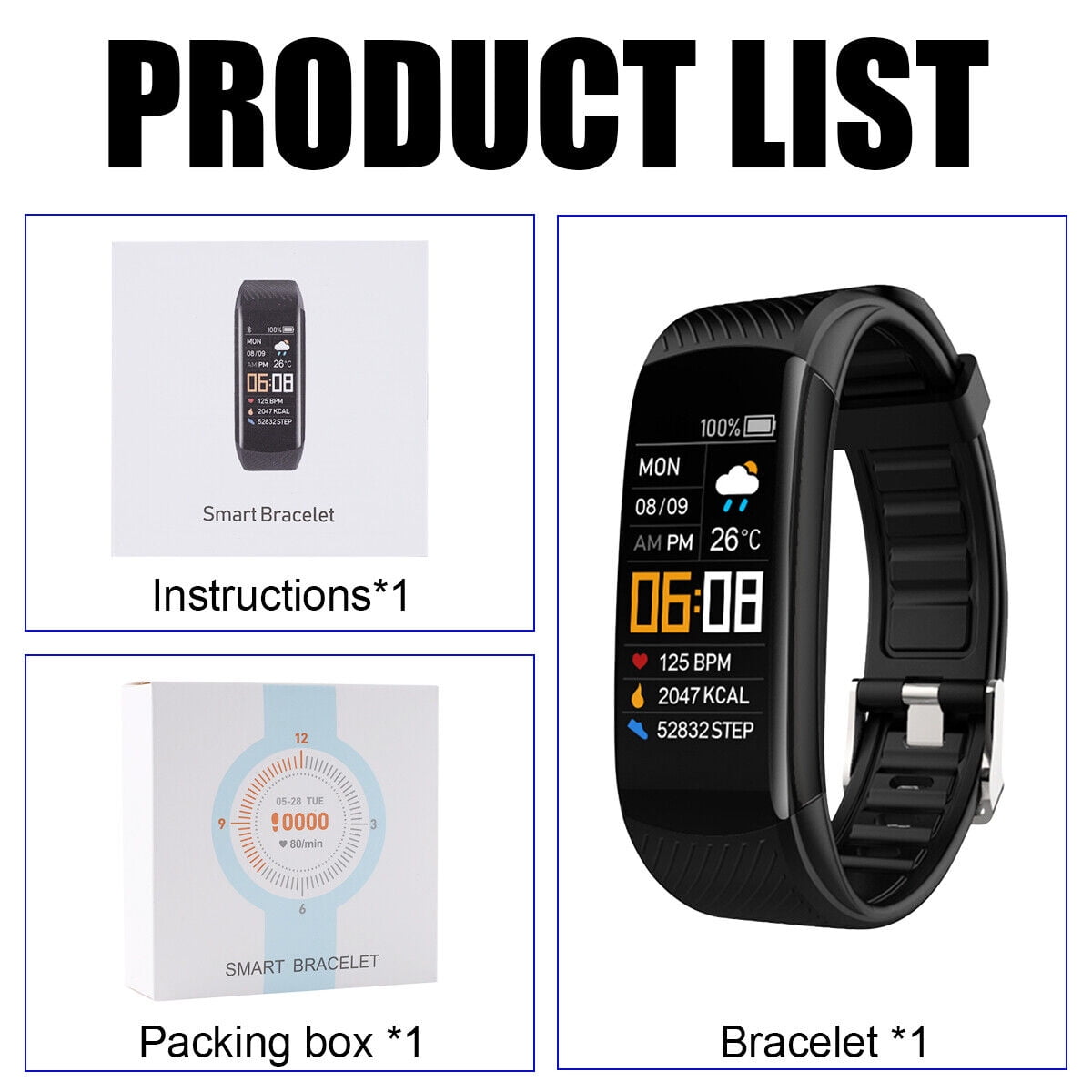 NEW Fit*bit Smart Watch Activity Tracker Fitness Watches Heart Rate ...