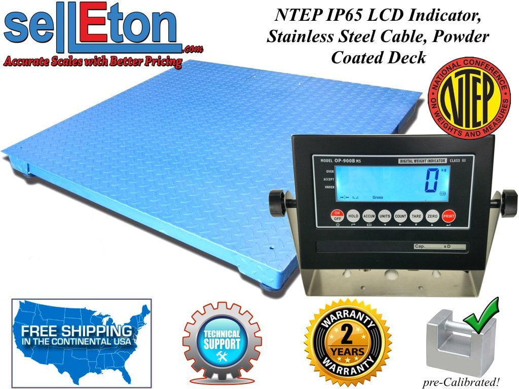 NEW Floor Scale 48"X48" (4'x4') NTEP Legal for trade 10,000 X 2 lb ...