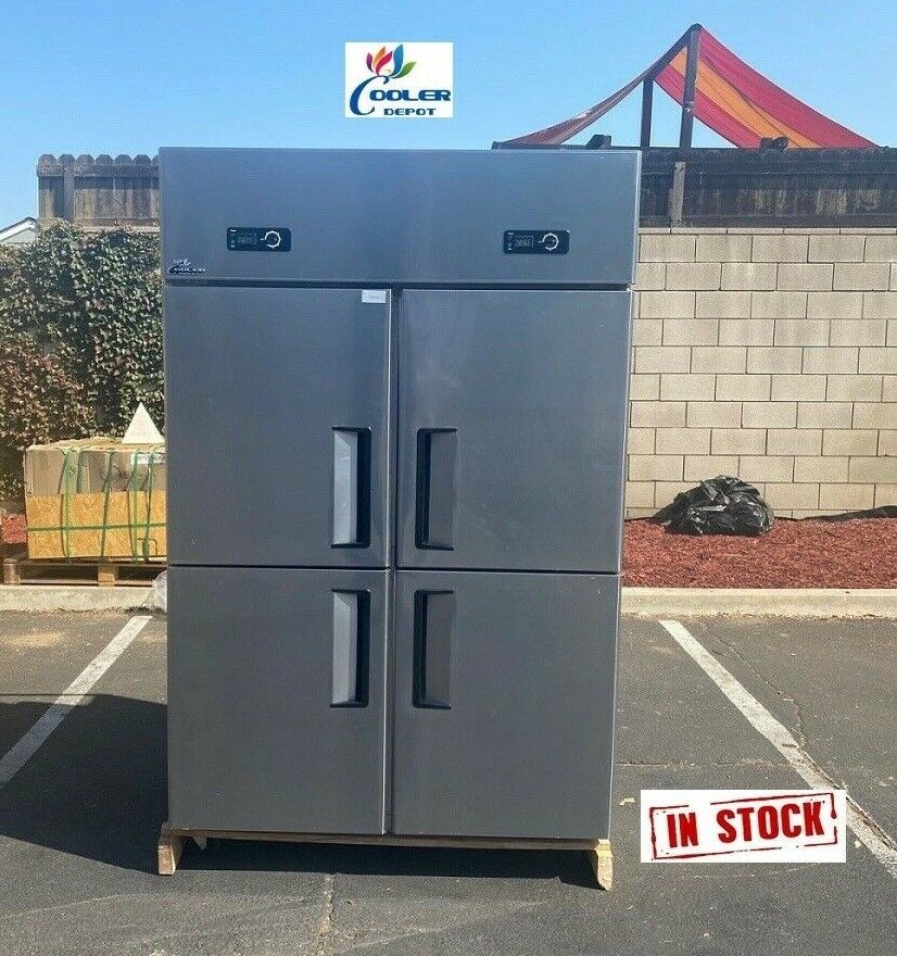 NEW Four Door Commercial Freezer Reach In Solid Door W47" x D27" x H74 ...