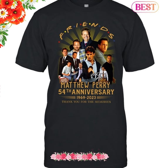 NEW Friends Matthew Perry 54 Anniversary 1969-2023 Thank You For The ...