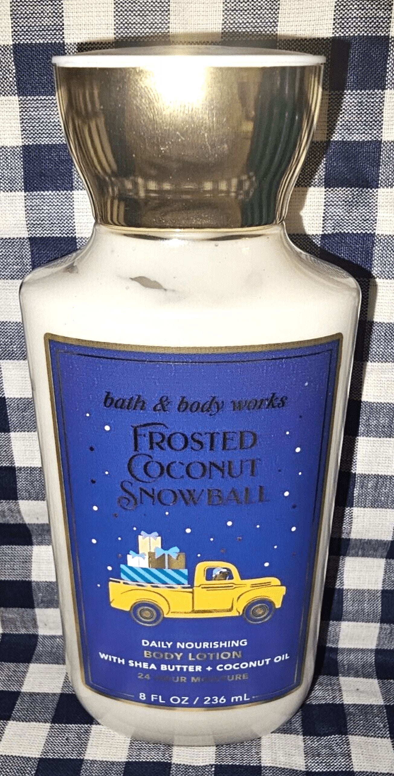 NEW Frosted Coconut Snowball Body Lotion 8 oz Bath & Body Works ...