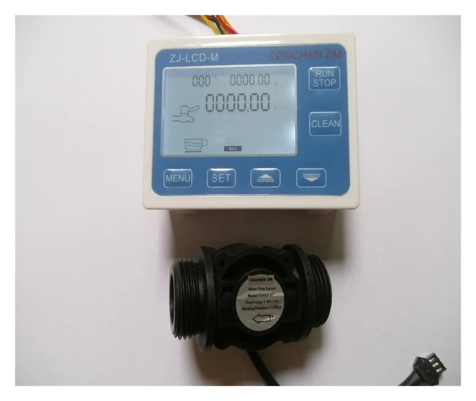 NEW G1" Flow Water Sensor Meter+Digital LCD Display Flowmeter ,Accurate ...