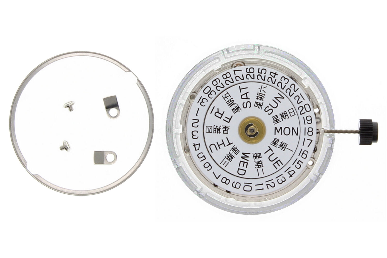 NEW GENUINE FOR ETA 2836-2 WATCH MOVEMENT 25 JEWEL AUTOMATIC DAY DATE ...