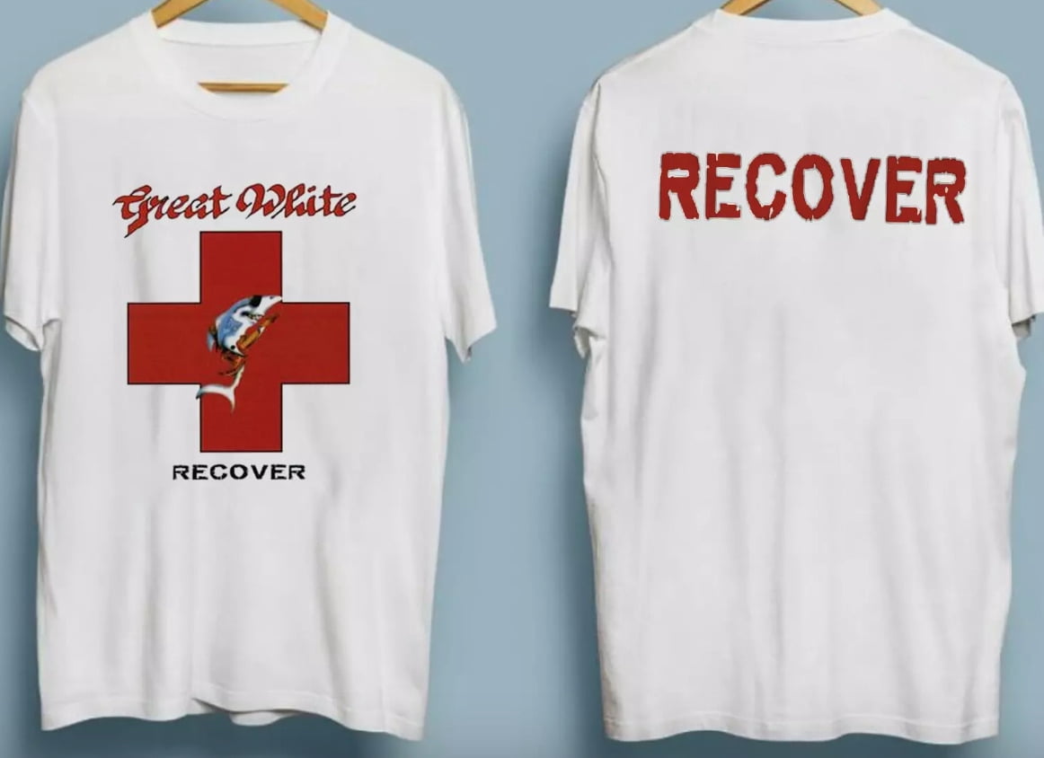 NEW GREAT WHITE - Recover Double Sided All Size Shirt - Walmart.com