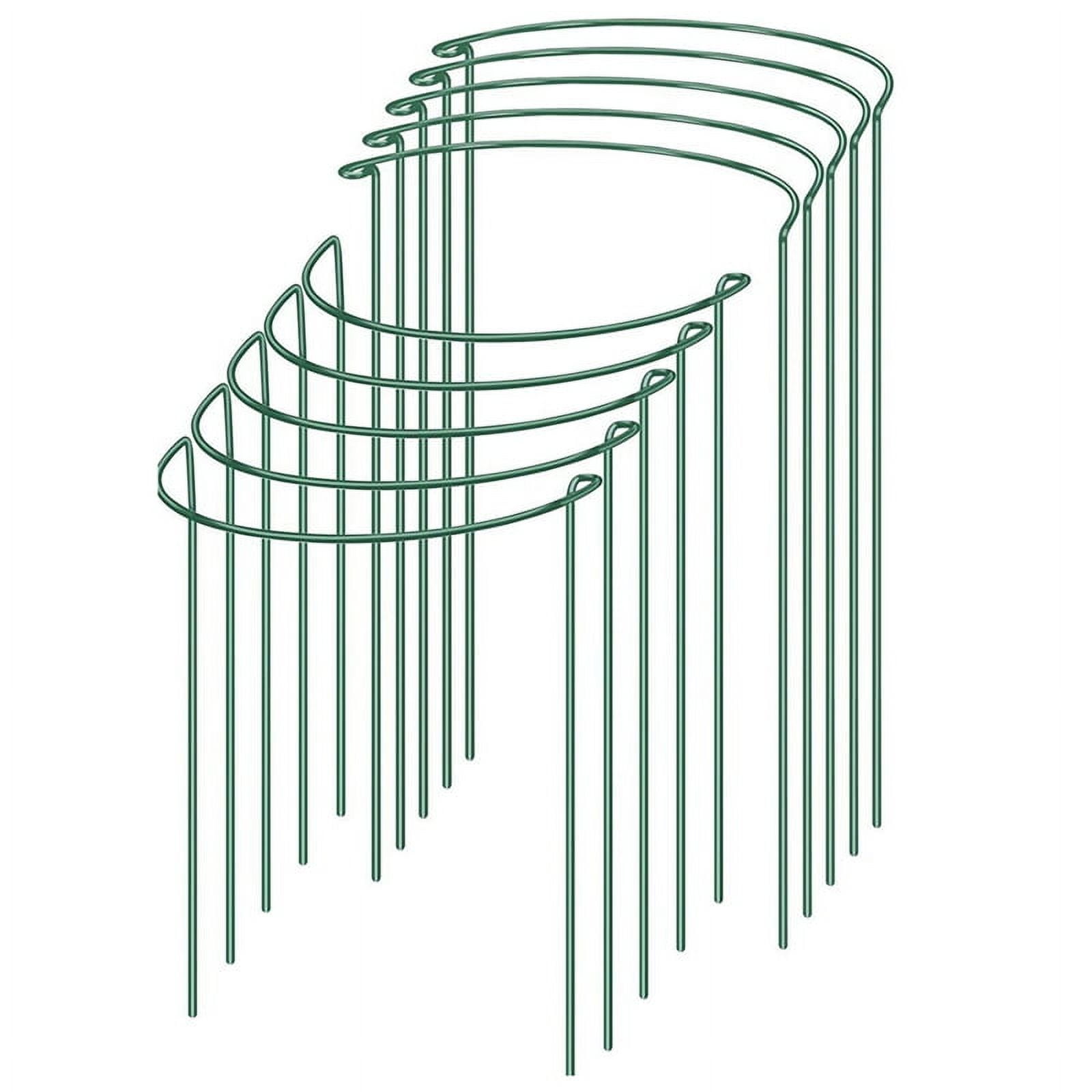 Garden Plant Support Stake, Heavy Duty Interconnecting Semi-Circular ...